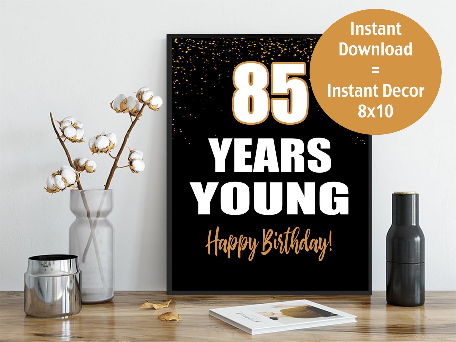 85th Birthday Sign 85th Birthday Poster 85th Birthday - Etsy