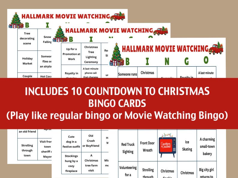 Countdown to Christmas Trivia, Hallmark Holiday Movie Trivia, Fun ...