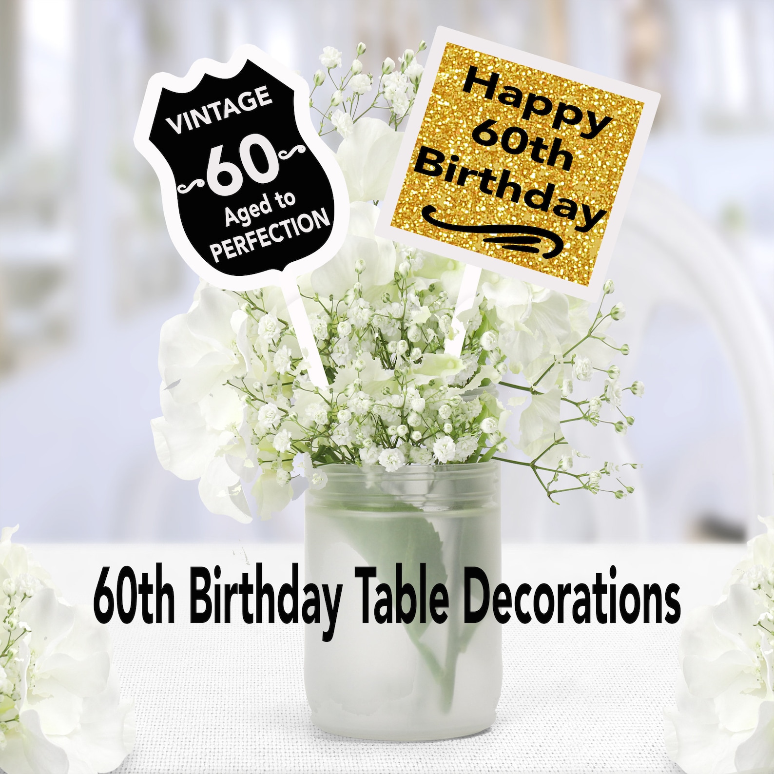 60th Birthday Table Decorations 60 Birthday Party Decor 1962 - Etsy
