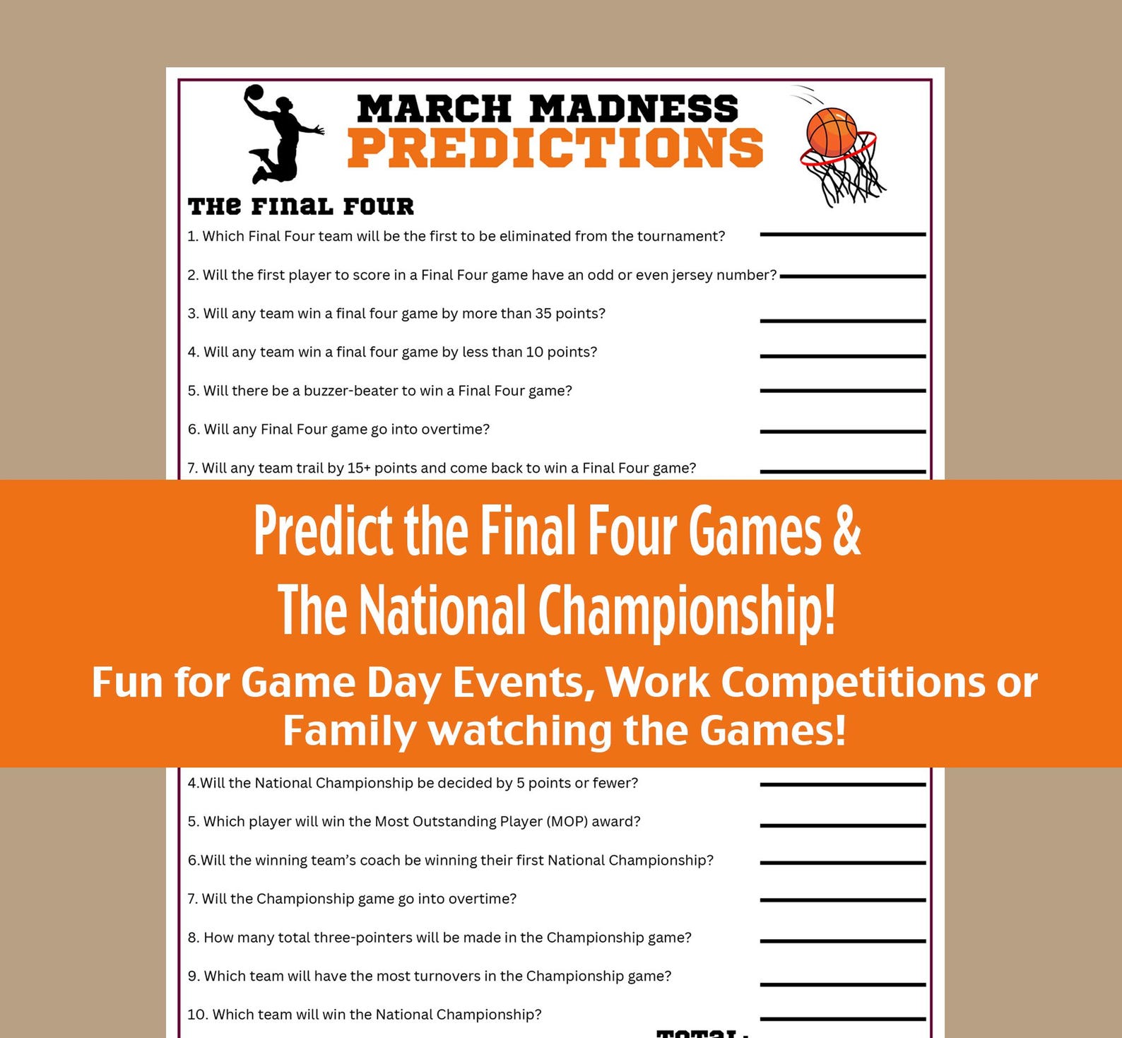 March Madness Trivia, Final Four Trivia, Basketball Trivia, NCAA ...