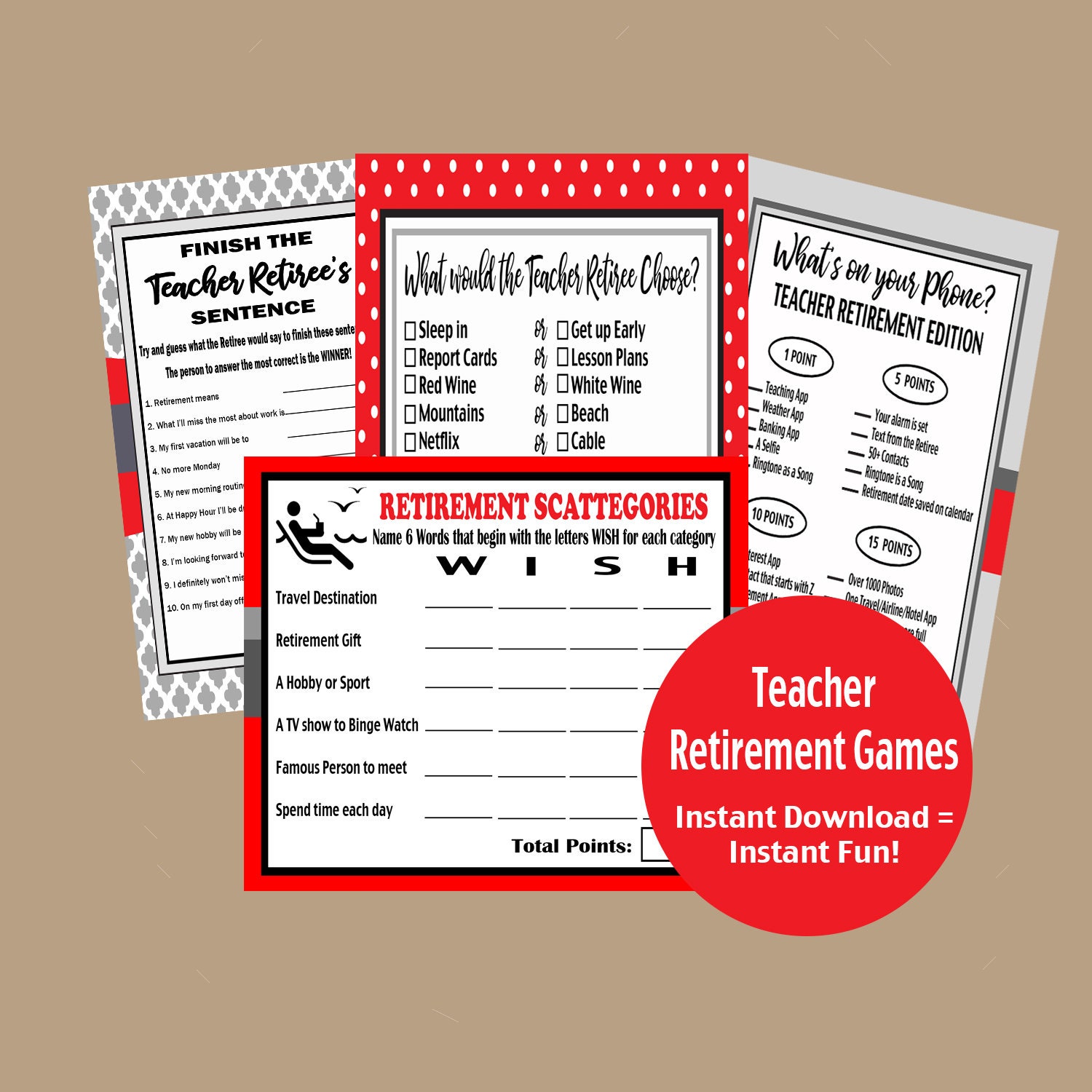 Teacher Retirement Party Games, Retirement Party, School Retirement ...