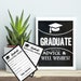 Graduate Advice Sign, Graduate Prints, Graduation Party Decor, 2021 ...