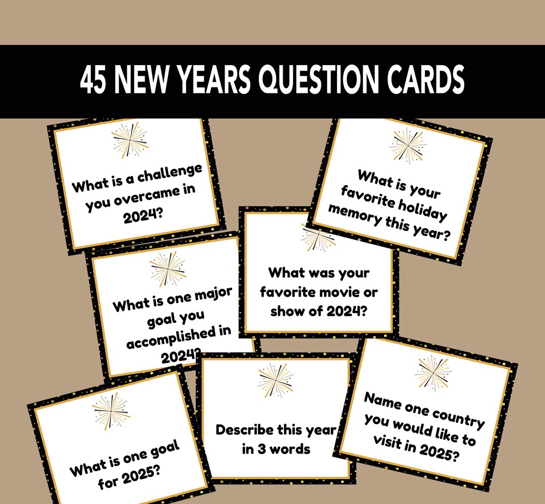 New Years Day Game, New Years Trivia 2024 Game, New Years Eve Party ...