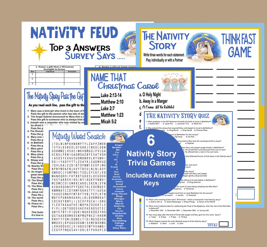 The Nativity Story Trivia Games, the Christmas Story Trivia Games ...