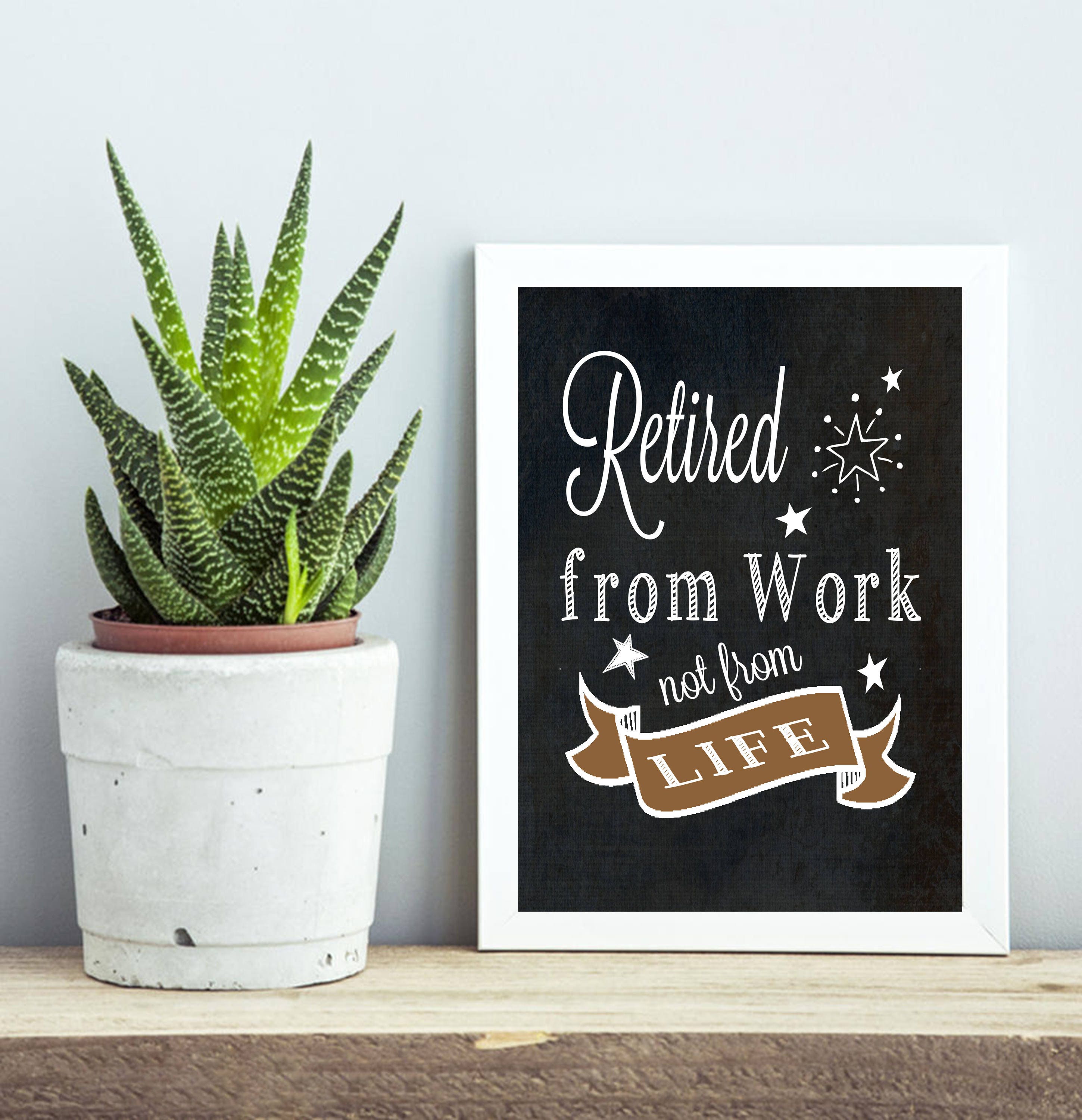 Retirement Party Signs, Retirement Decorations, Retirement Prints ...