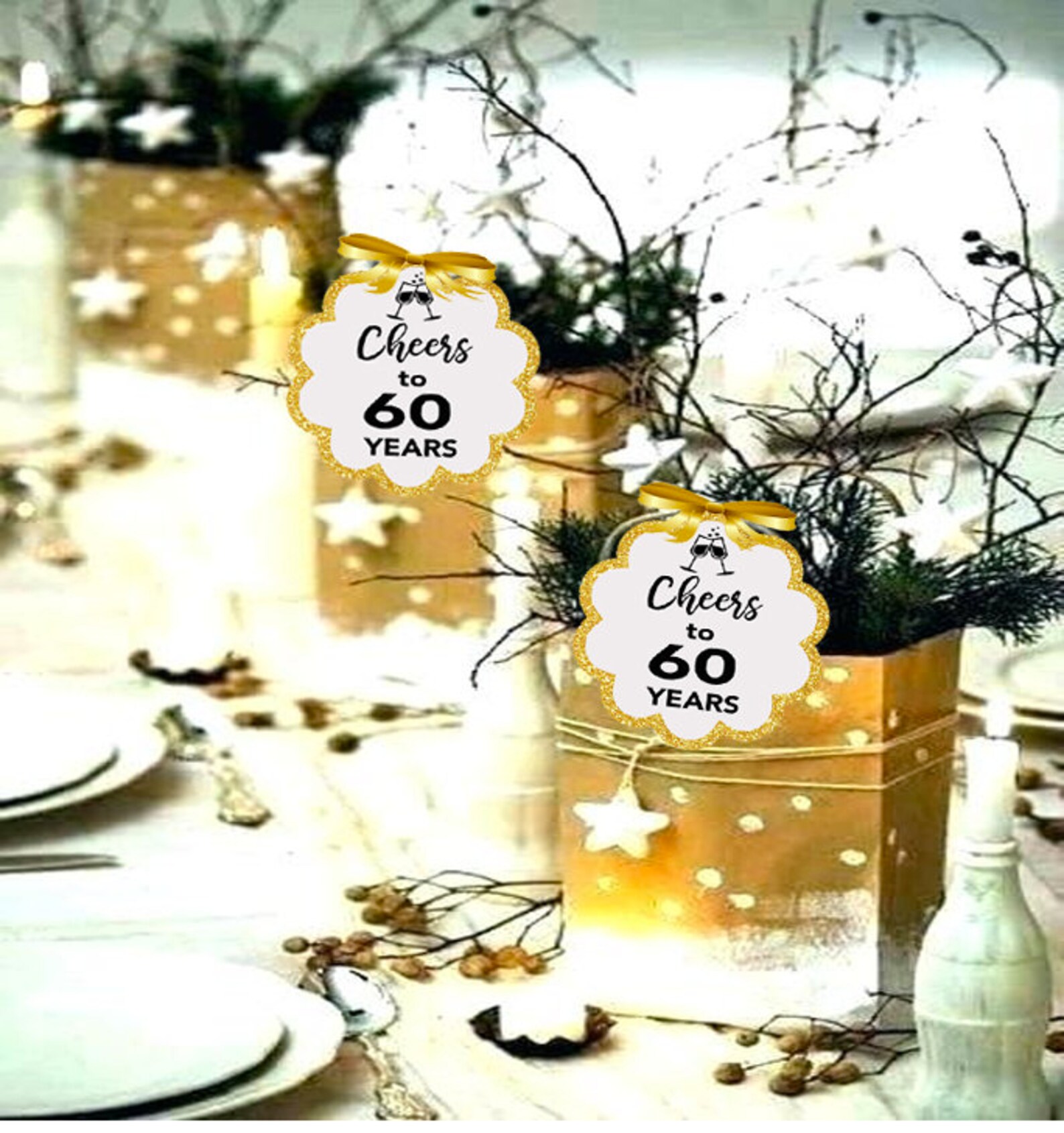 60th Birthday Table Decorations 60 Birthday Party Decor 1962 - Etsy