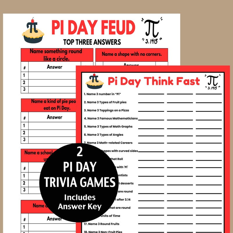 Pi Day for Families - Etsy