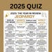 New Years Jeopardy Game, New Years Trivia Game, 2025 Year in Review ...