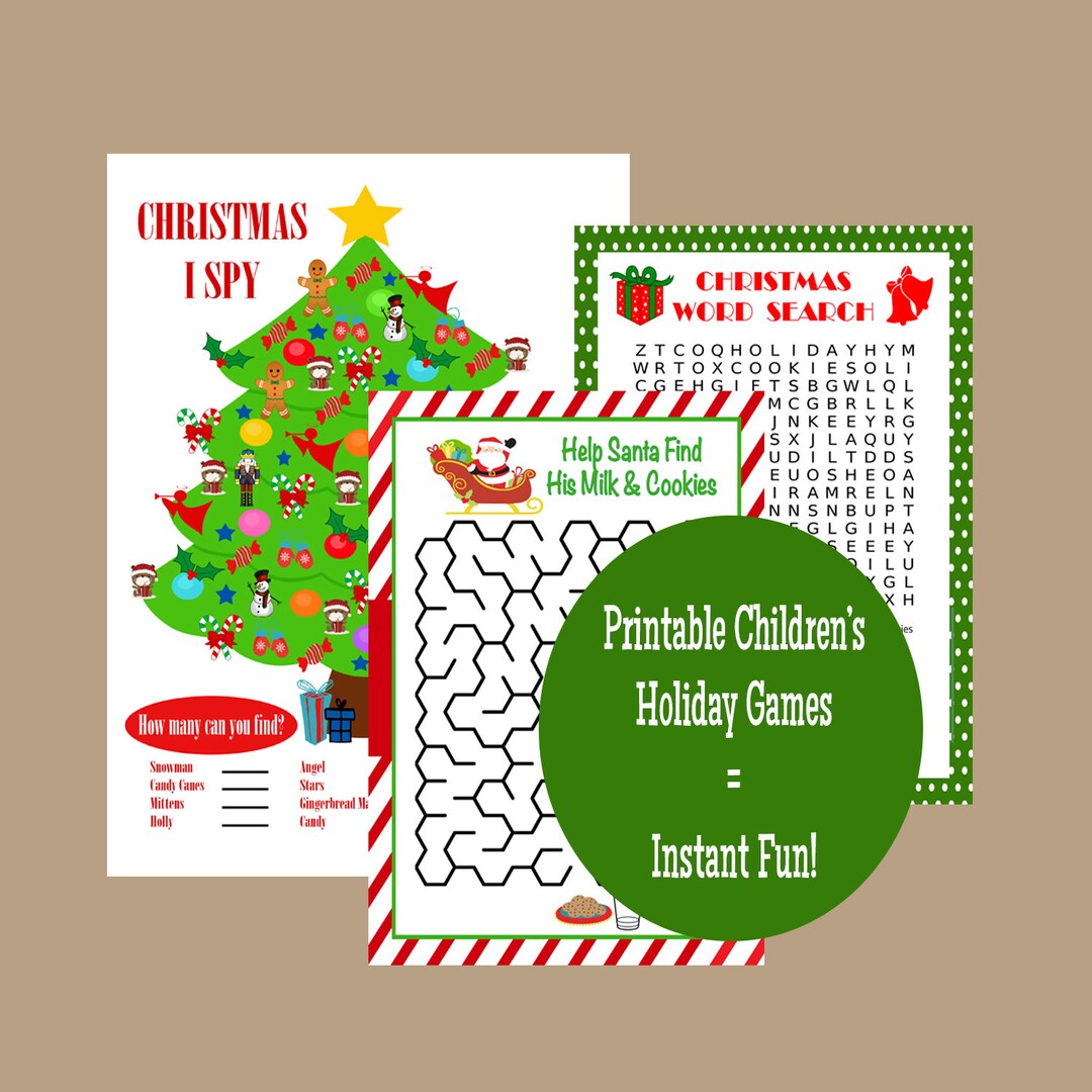 Christmas Games for Kids, Children's Christmas Games, Christmas Maze ...