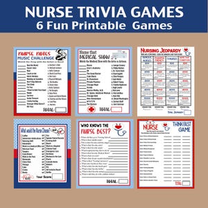 Nurse Trivia Games, Nurse Graduation Games, Nurse Appreciation Week ...