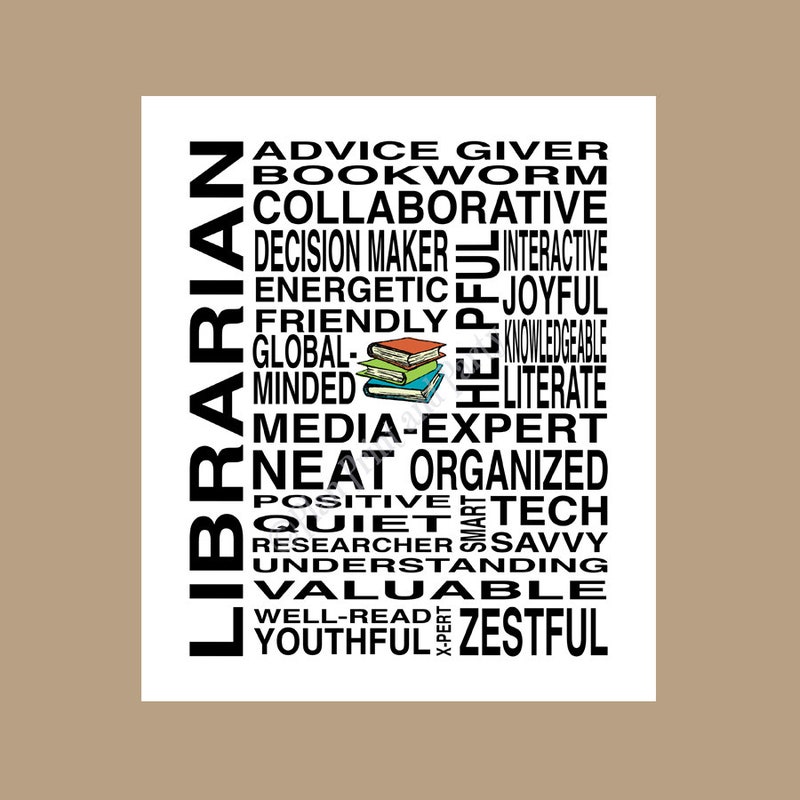 Librarian Poster - Etsy