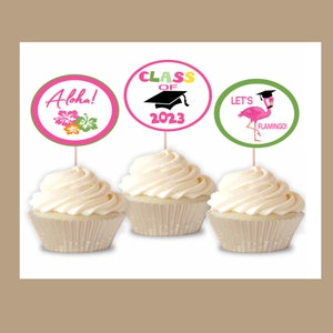 Graduation Decoration Bundle, Graduation Luau Party, High School Grad ...