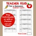 Teacher Trivia Game, Teacher Feud Game, Teacher Retirement Game ...