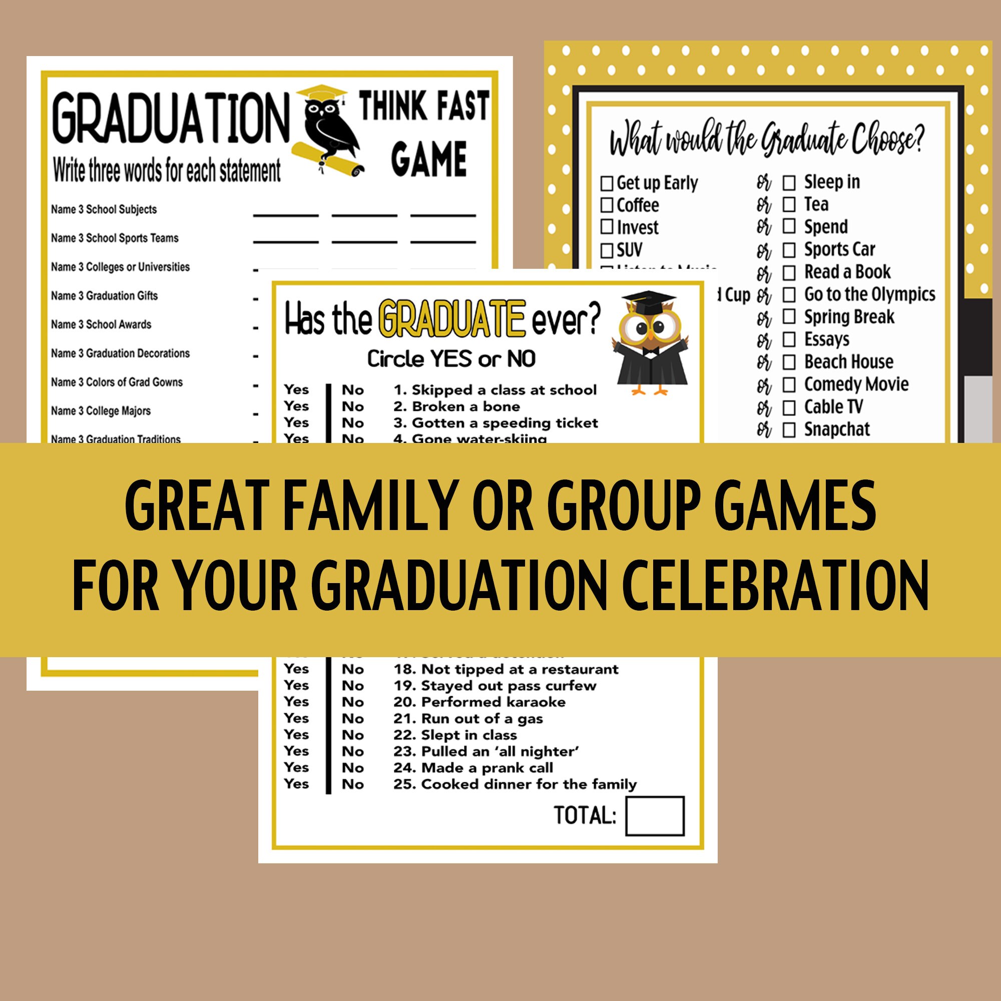 Graduation Games 2025, Graduation Party, Pass the Gift Game, Graduation ...