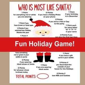 Christmas Mix and Mingle Game Printable, 2023 Holiday Games, Winter ...