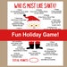 Christmas Mix and Mingle Game Printable, 2025 Holiday Games, Winter ...