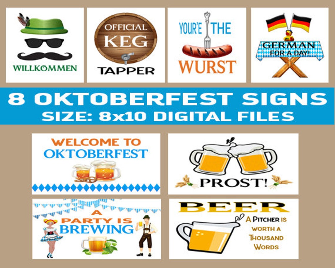 Oktoberfest Decorations, Oktoberfest Signs, Oktoberfest Prints ...