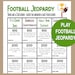 Football Jeopardy, the Big Game Jeopardy, Philadelphia Trivia Game ...