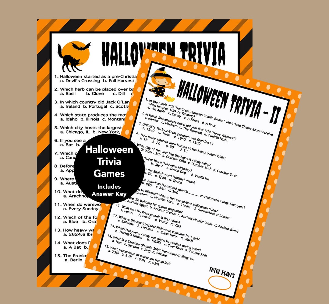 Halloween Trivia Games, Halloween Party Games, Teen Games, Tween Games ...