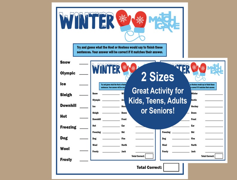 Winter Trivia Game, Winter Finish the Phrase Game, Winter Icebreaker ...
