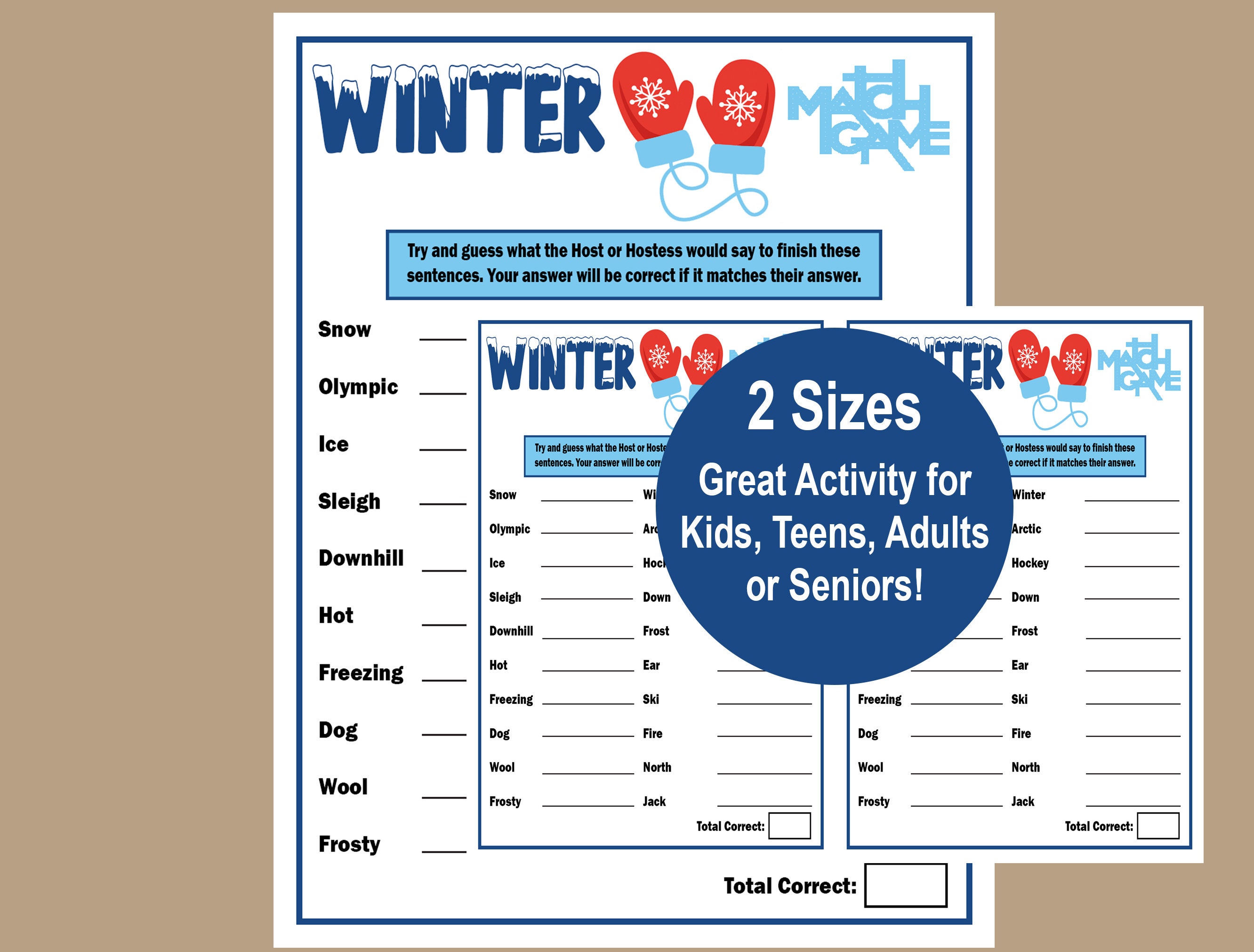 Winter Trivia Game, Winter Finish the Phrase Game, Winter Icebreaker ...