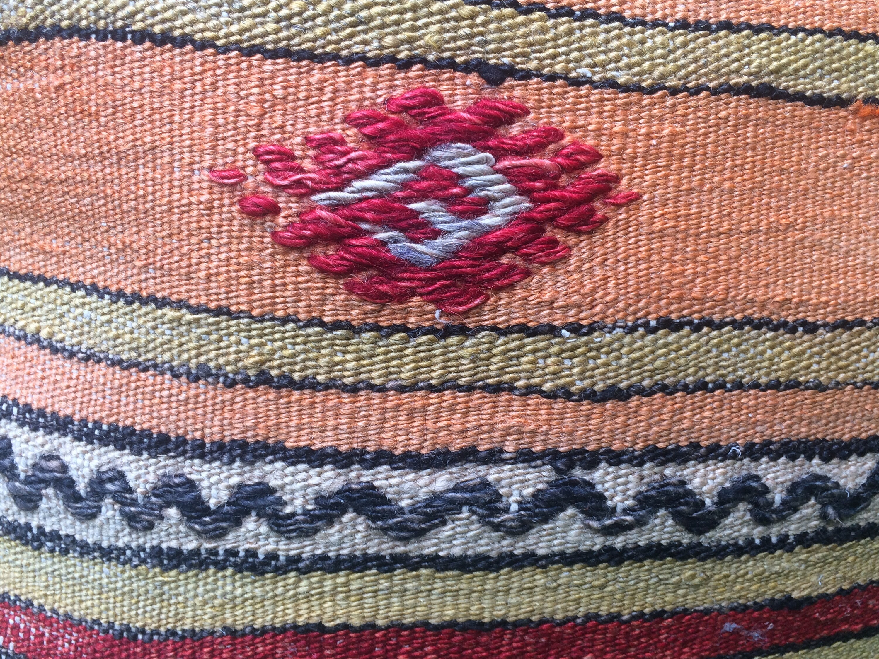 Kilim Rugs,16x16 Inches ,pillow Cover Rug , Hand Made Pillow Rug ...