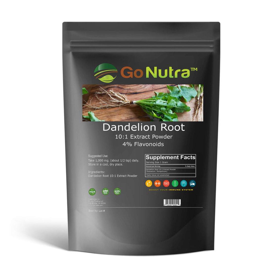 Dandelion Extract 10:1 Root Powder -16 Oz | Taraxacum Officinale | Go ...