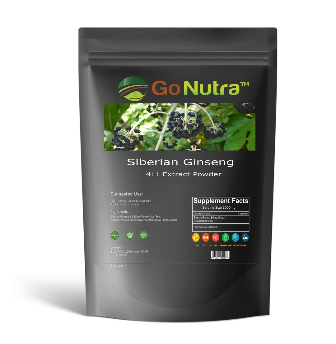 Siberian Ginseng Powder Extract Herbal Supplements | Ginseng Root ...