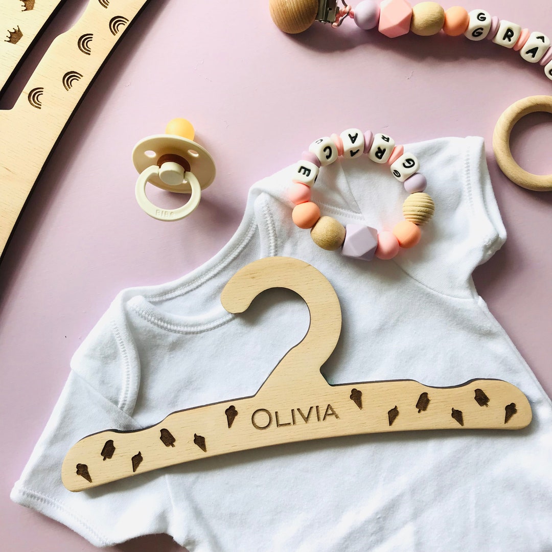 Set of Kids Wooden Hangers Kids Wooden Hangers Hanger for - Etsy