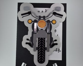 Father's Day Card Happy Father's Day Motorcycle Dad - Etsy