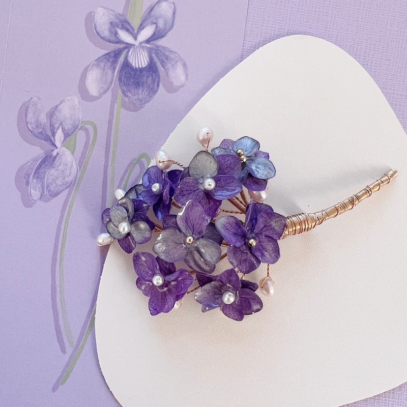 Purple Brooch - Etsy