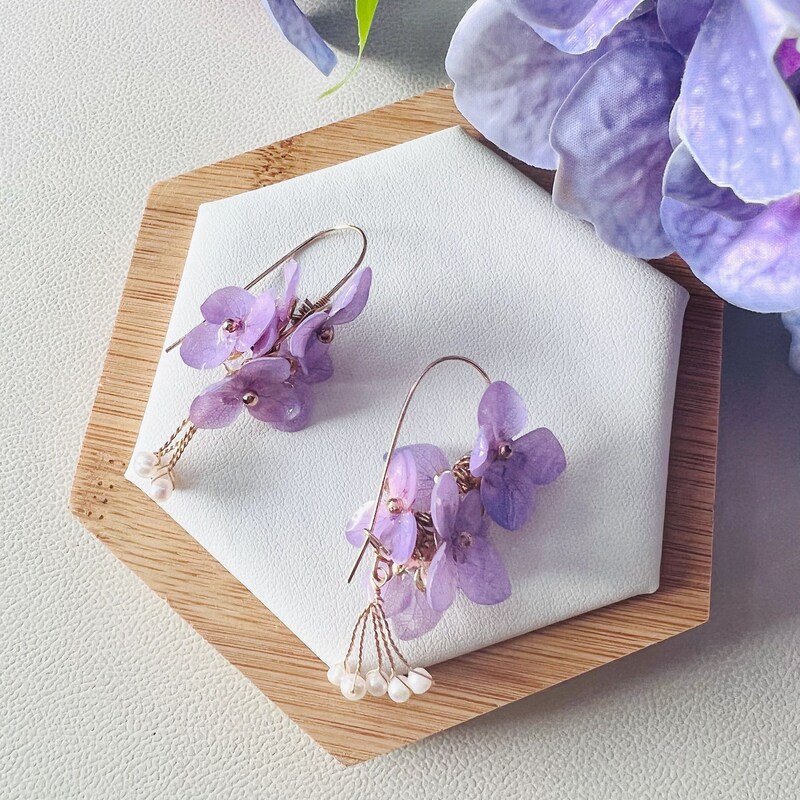 Resin Flower Earring - Etsy