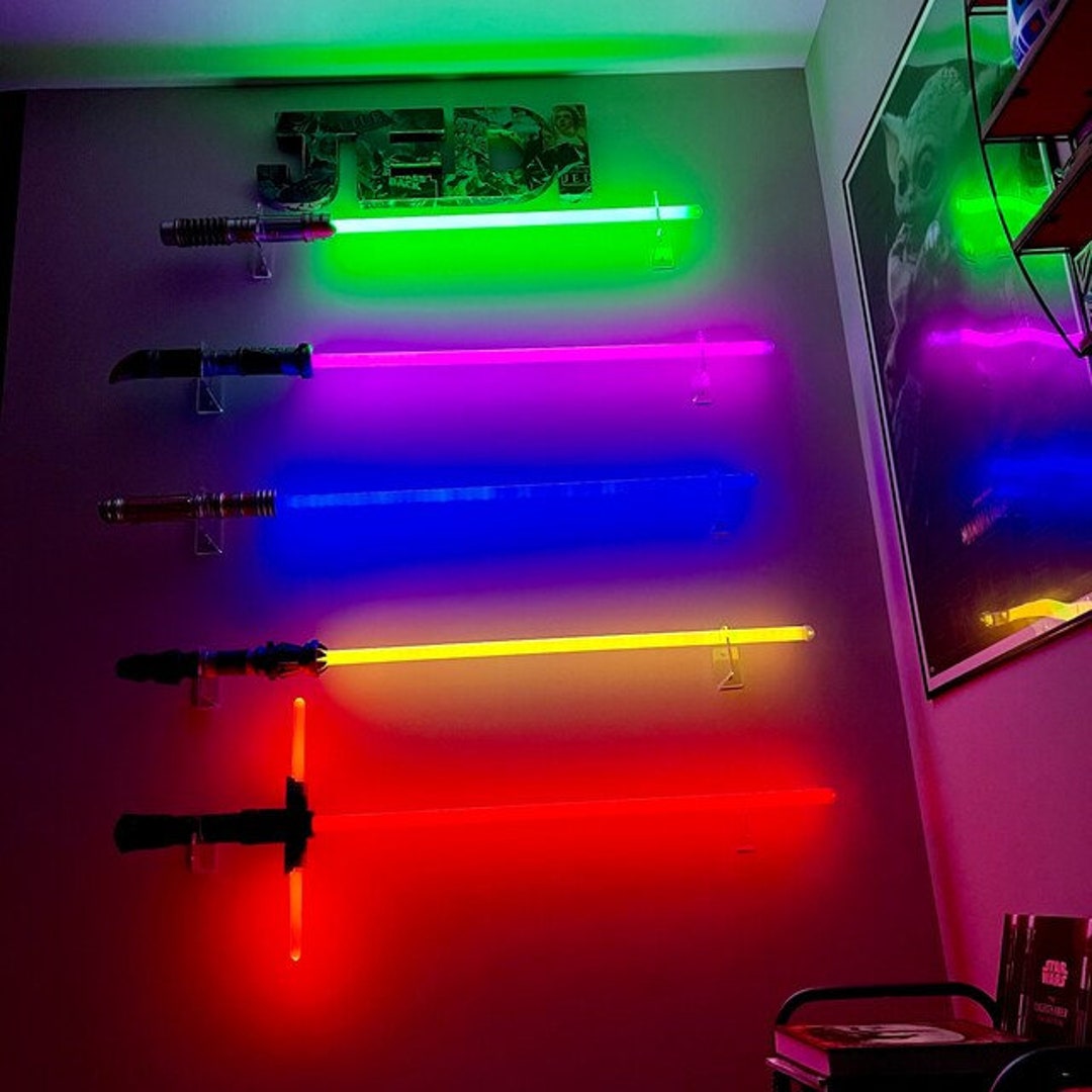 Lightsaber Wall Display Saber Wall Mount Acrylic Light Saber Stand ...