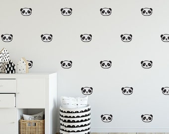 Panda Wall Decals | Etsy