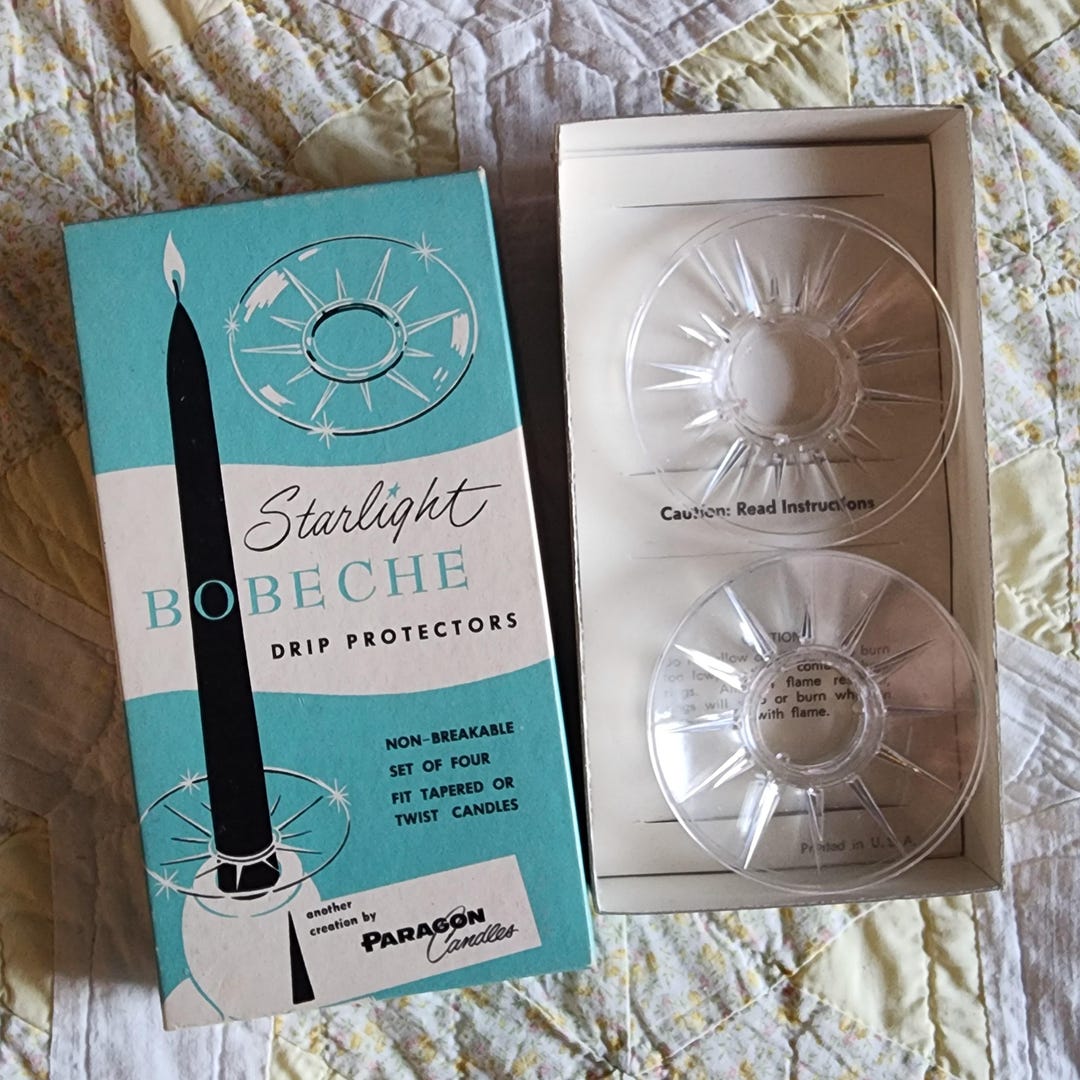 1960s Starlite Candle Bobeches Drip Protectors Set of 4 + 2 Extras With ...