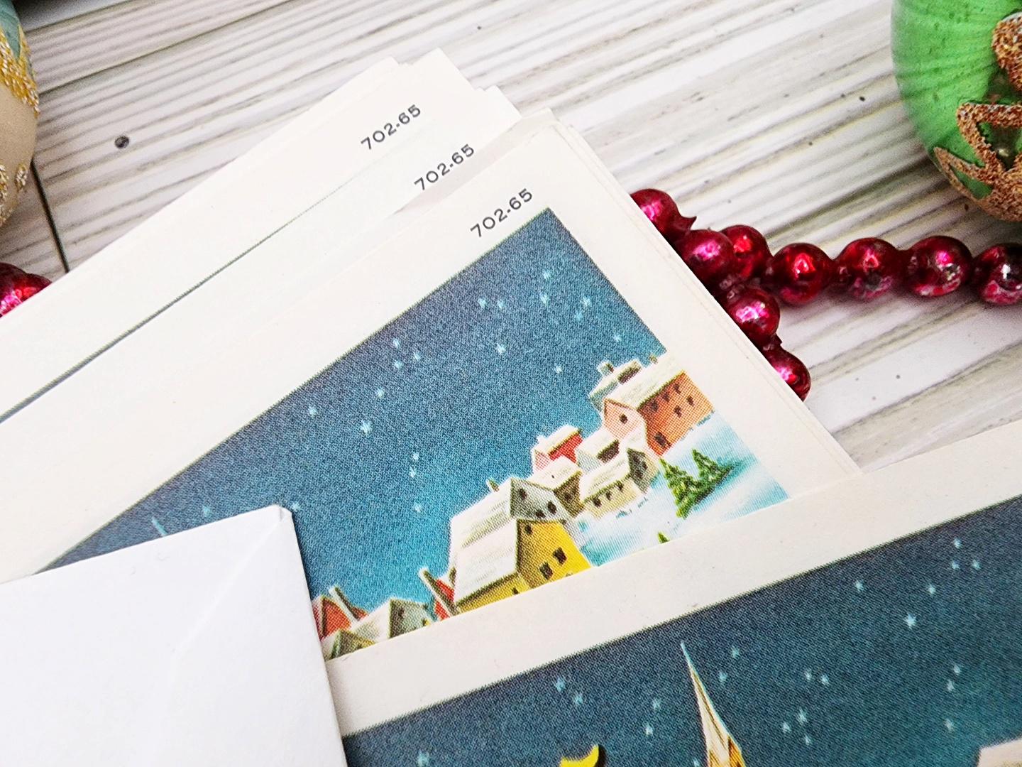 Set of 3 Holiday Greetings Vintage Western Union Santa Gram Blank New ...