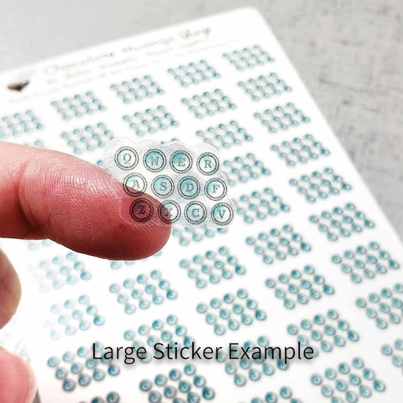 Typewriter/keyboard Keys Icon Productivity Planning Stickers - Etsy