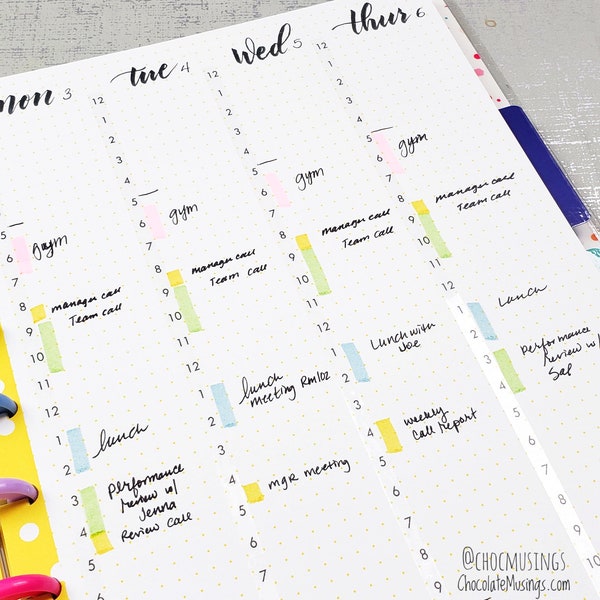 Printable Happy Planner Classic Vertical Block Stickers - Etsy