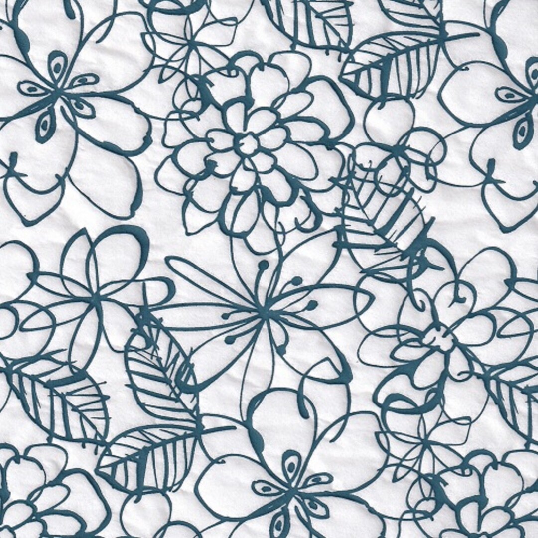 Ceramic Transfer - Scribble Flowers - Etsy