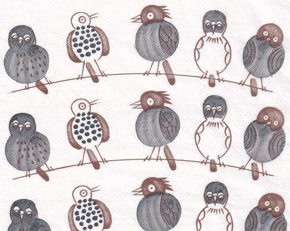 Ceramic Transfer 5 Birds | Etsy