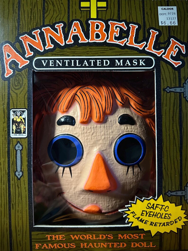 Annabelle the World’s Most Haunted Doll Ventilated Mask Vintage Style ...