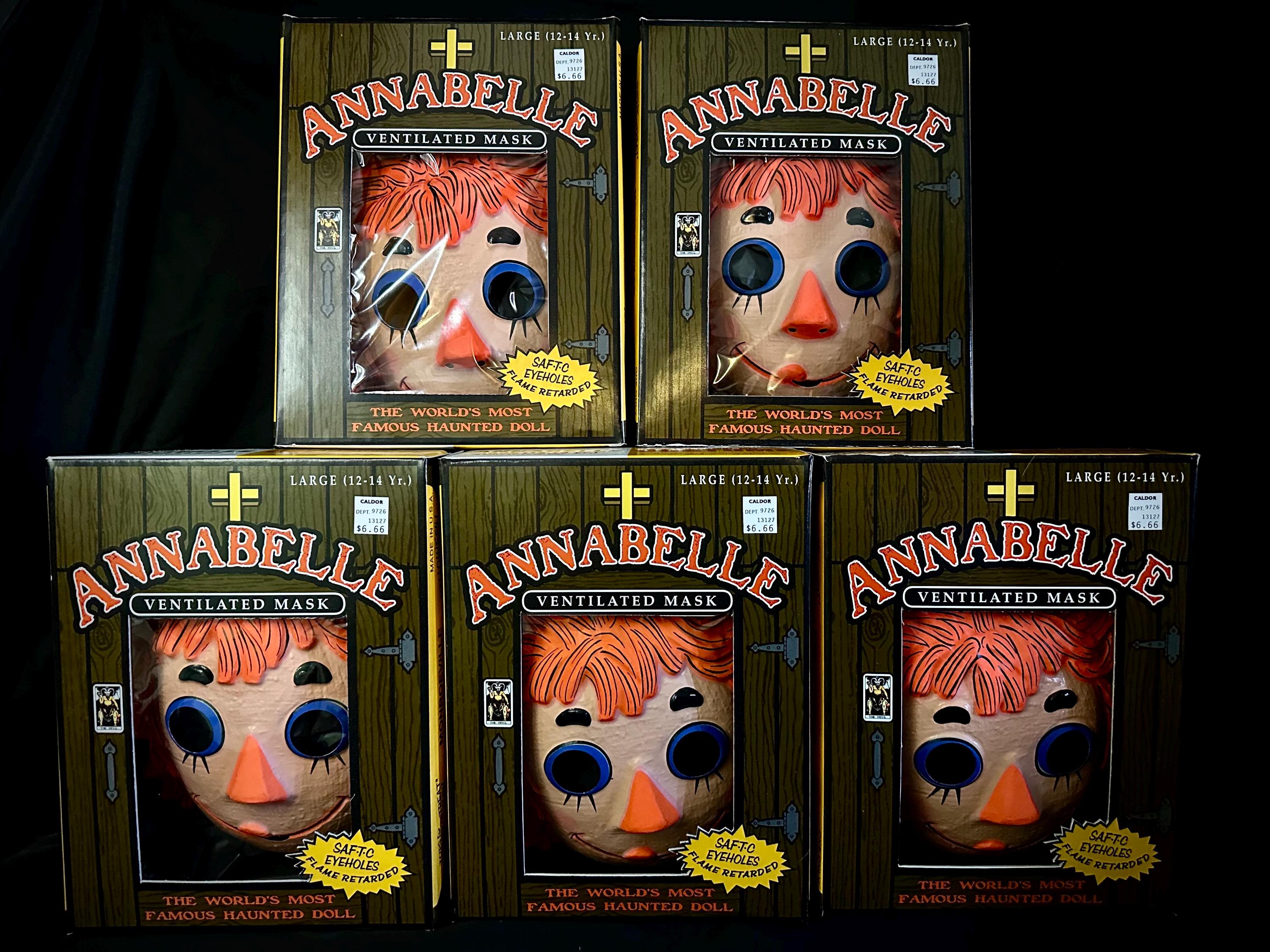 Annabelle the World’s Most Haunted Doll Ventilated Mask Vintage Style ...