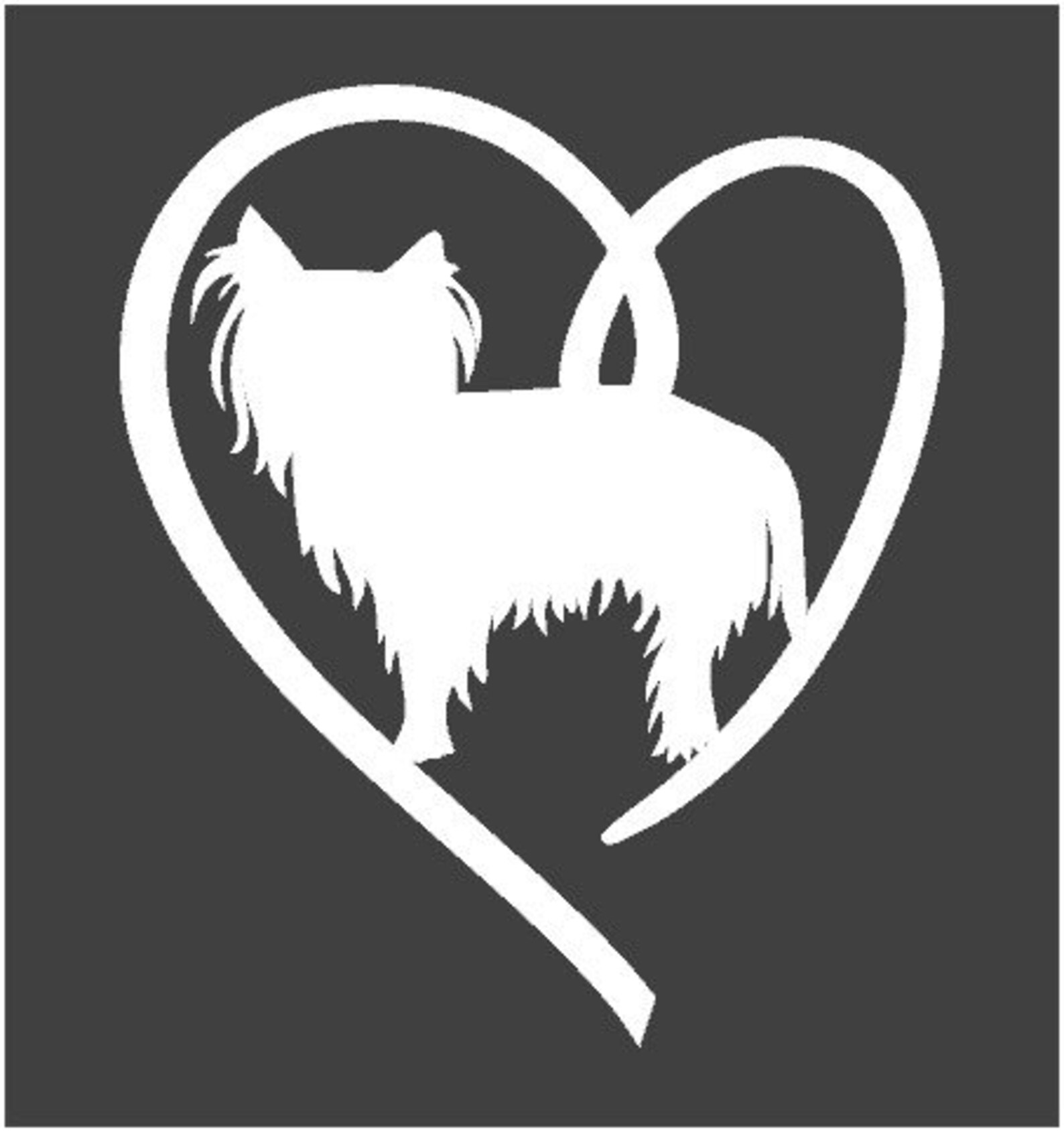 White Car window dog decal | Etsy