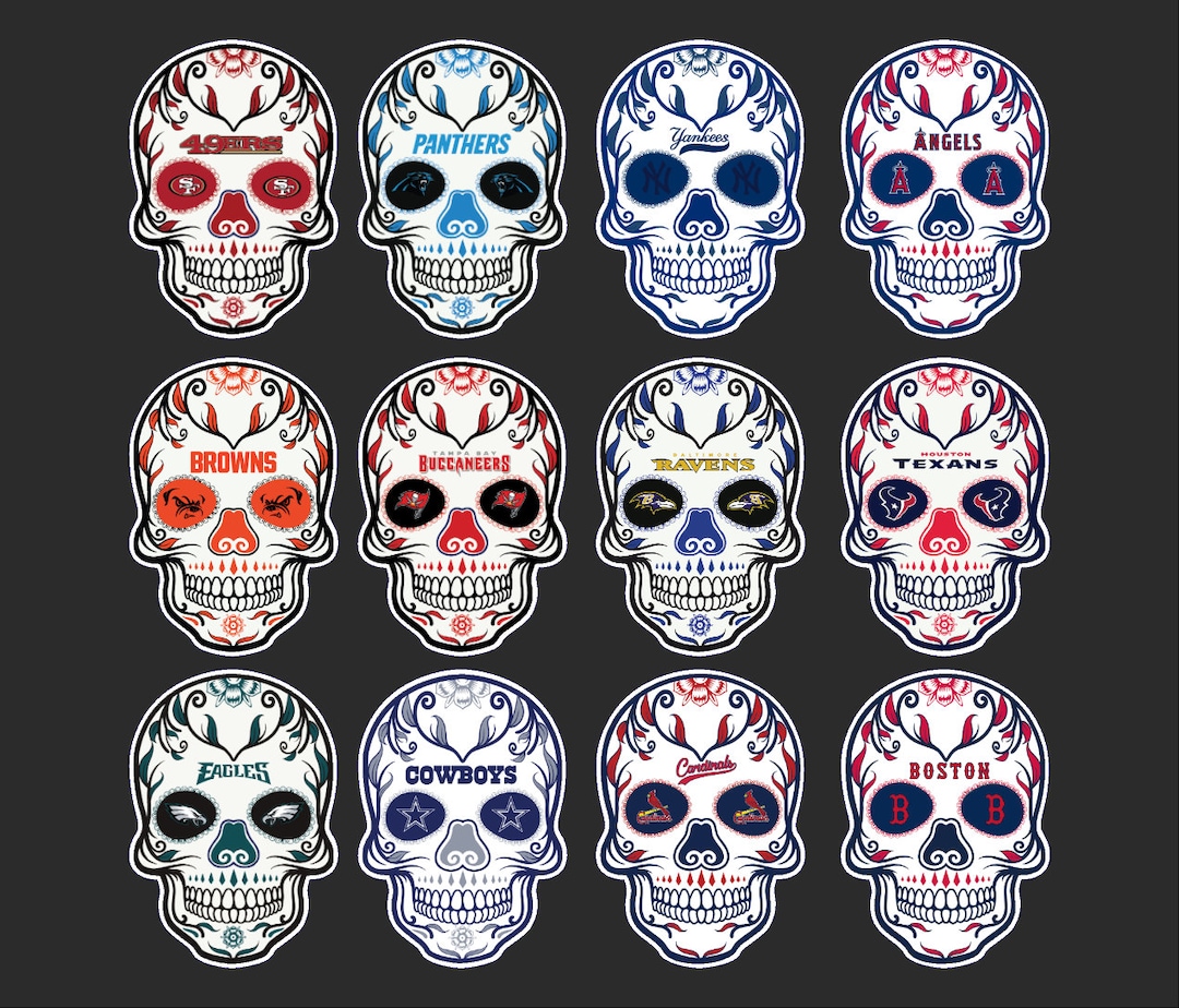 Decals NFL Sugar Skulls - Etsy