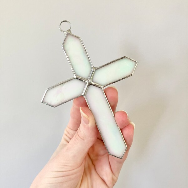 Stained Glass Cross Wall Art - Etsy
