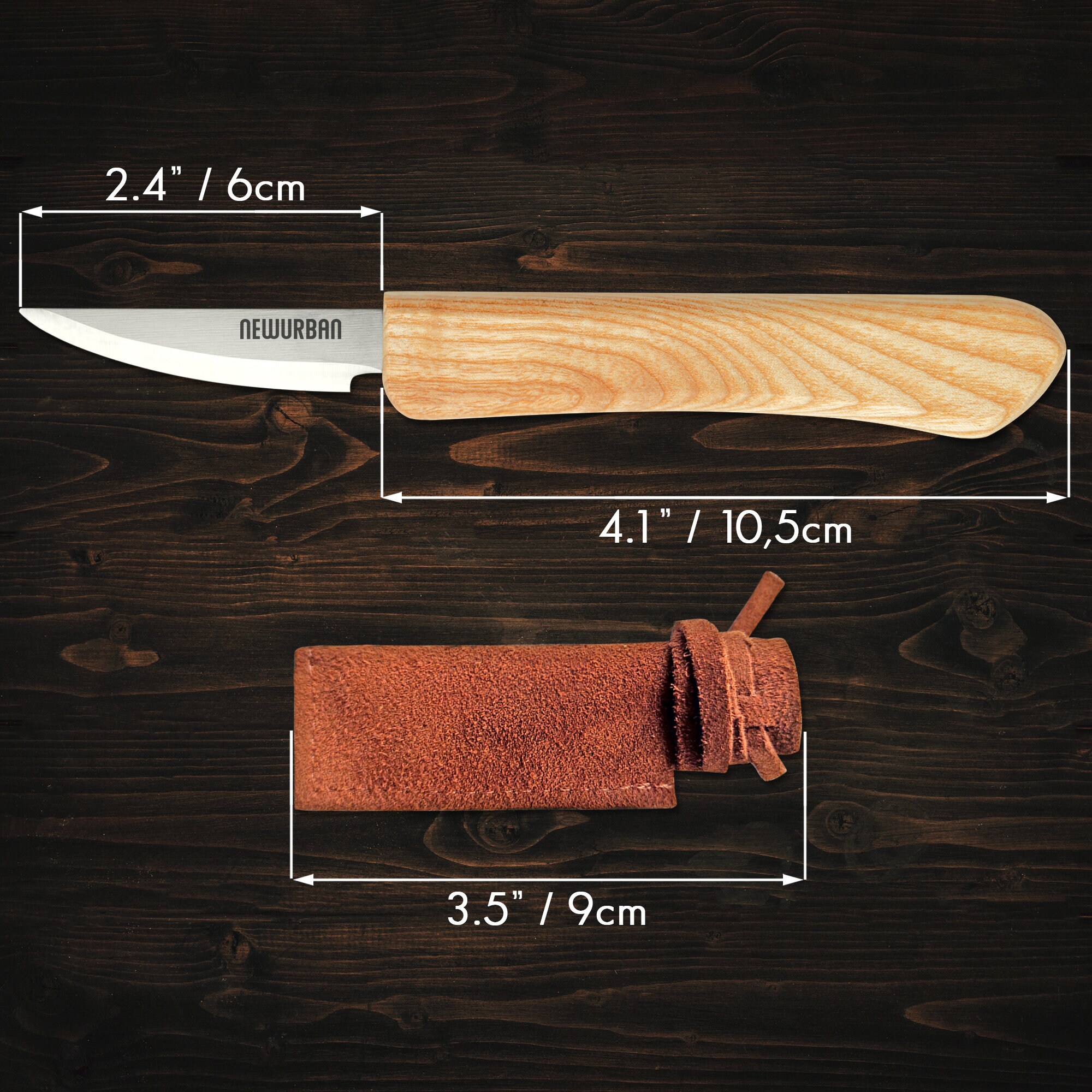 Wood Carving Knife - Small Sloyd Whittling Knife for Carving With ...