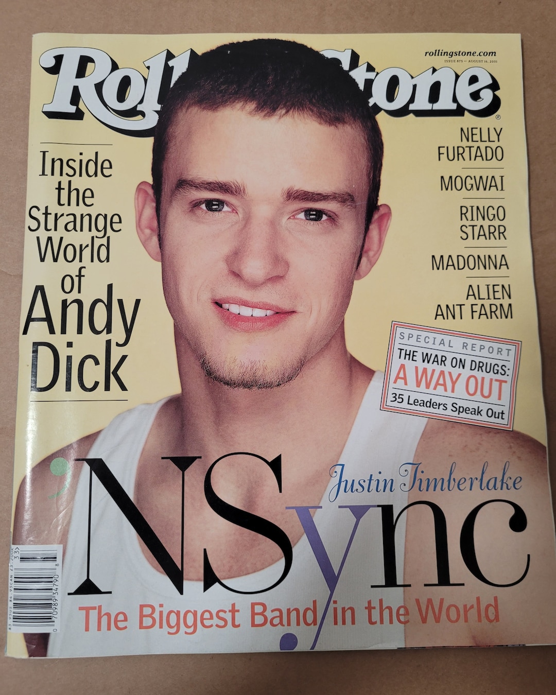 Rolling Stones-justin Timberlake Cover August 2001 - Etsy