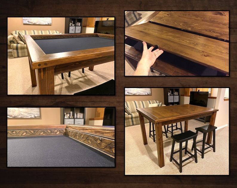 Build Your Own Gaming Table With Recessed Vault and Vault - Etsy