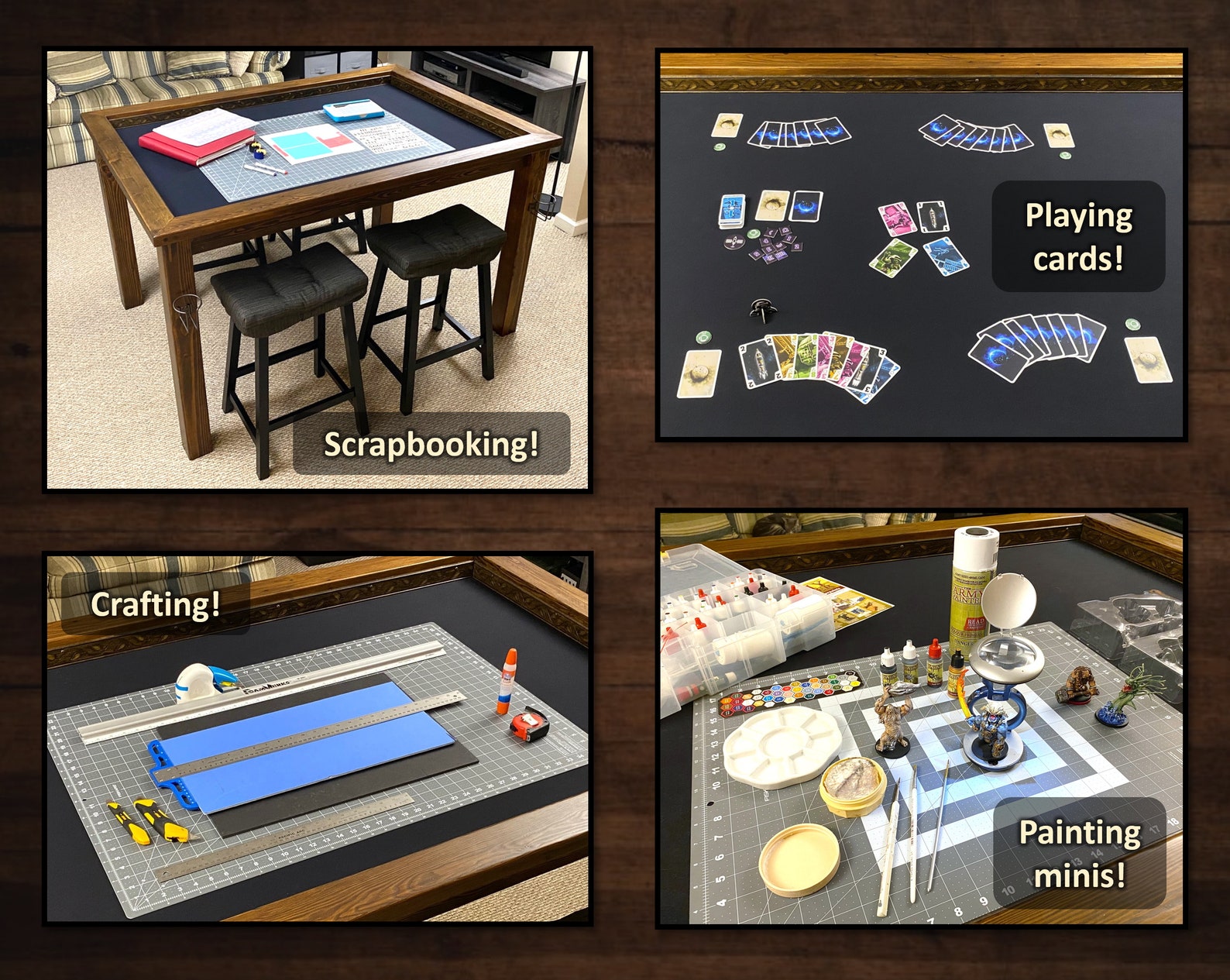 Build Your Own Gaming Table With Recessed Vault and Vault - Etsy