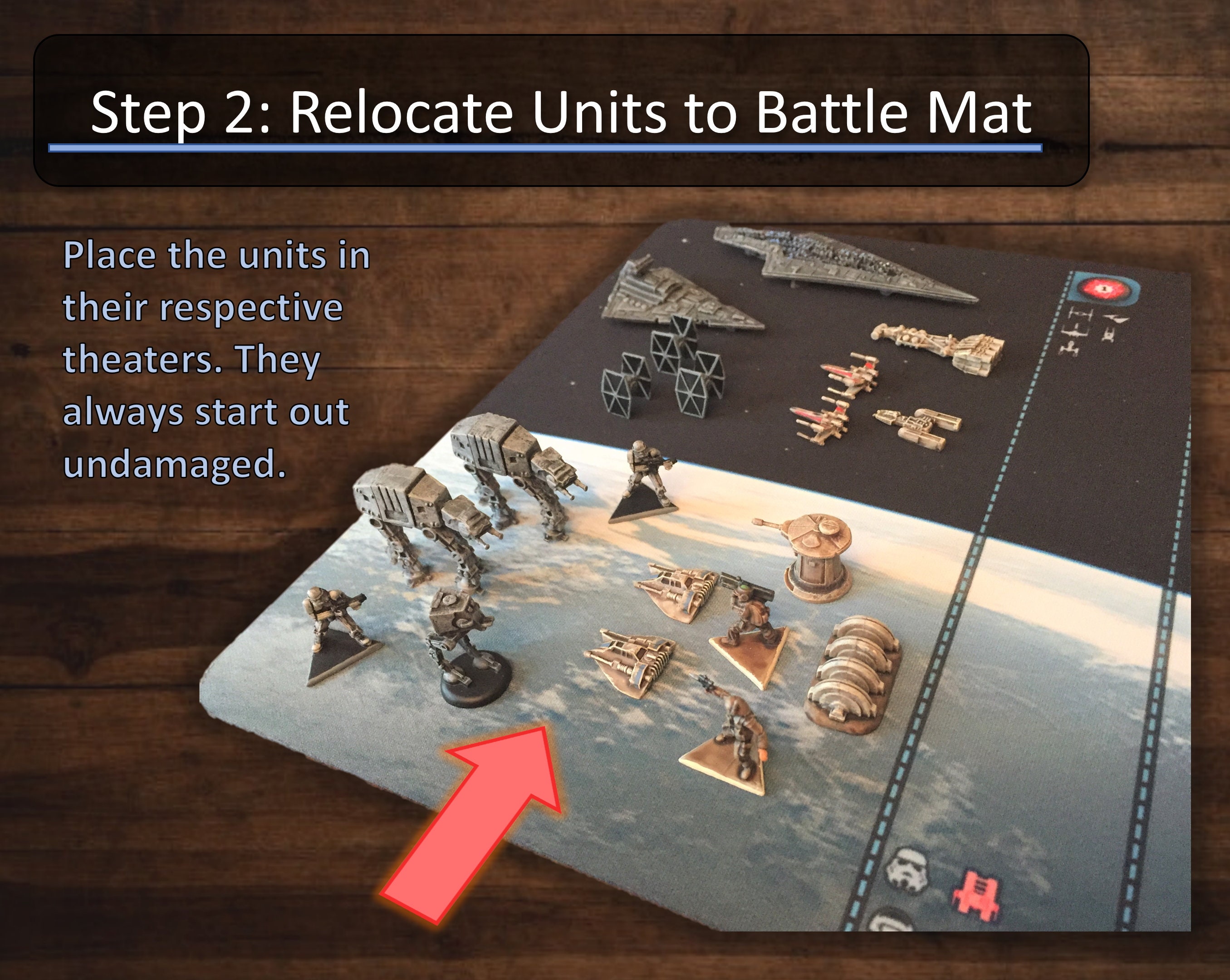 Star Wars Rebellion Compatible Battle Mat Supports Base Game | Etsy